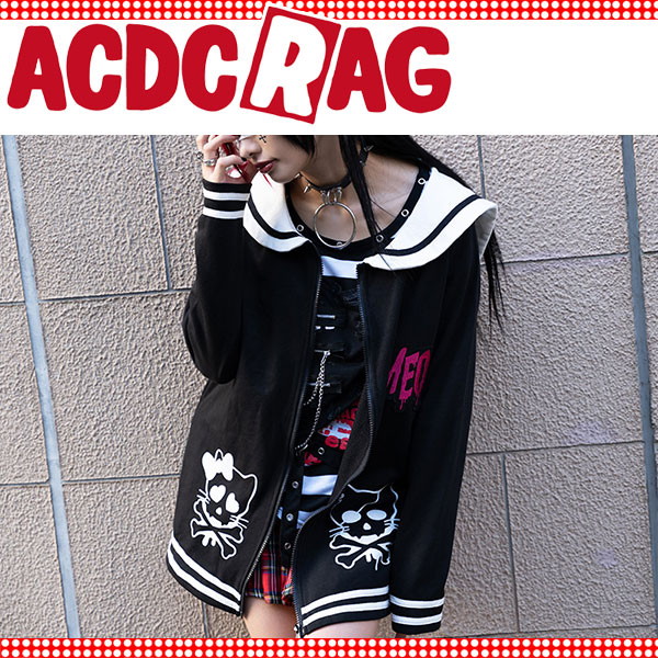 ACDC RAG エーシーディーシーラグ セーラーミャオパーカー 猫耳 ねこ耳 猫 セーラー セーラーカラー パーカー ゆめかわいい 原宿系 KERAの通販はau PAY マーケット ...