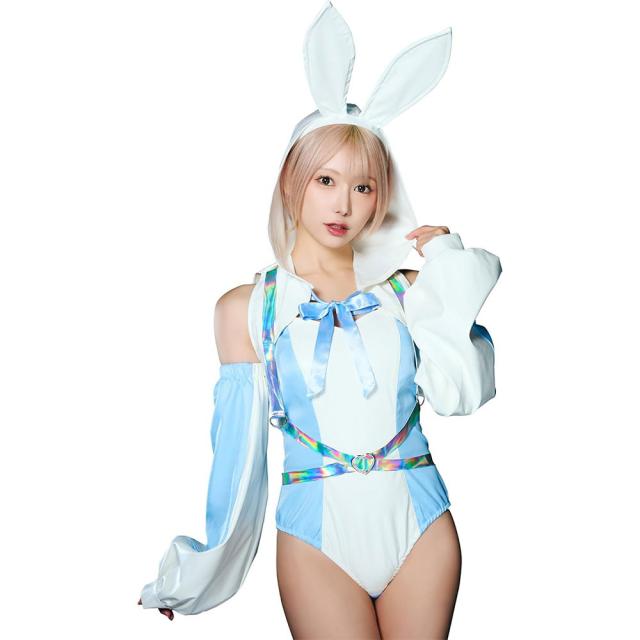 クリアストーン Clearstone コスプレ うさぎ サイバーイリス フーディーバニー レディース フリーサイズ ブルー[foodiebunny]