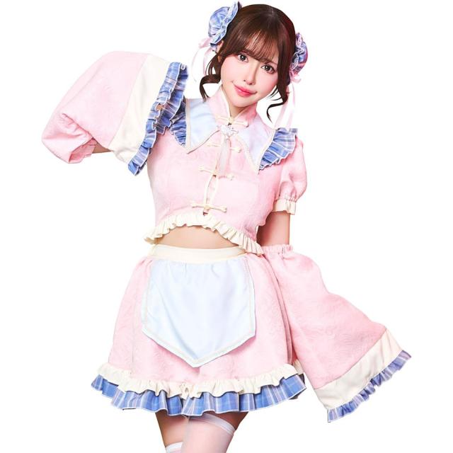 クリアストーン Clearstone コスプレ 中華風 ルミパピエ シャオメイチャイナ レディース フリーサイズ ピンク[lumipapier-chaomei-china]