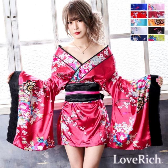 LoveRich ラブリッチ 和柄ミニ着物ドレス 和柄 衣装 ダンス よさこい 花魁 コスプレ キャバドレス [1015]の通販はau PAY マーケット - COLORFUL | au ...