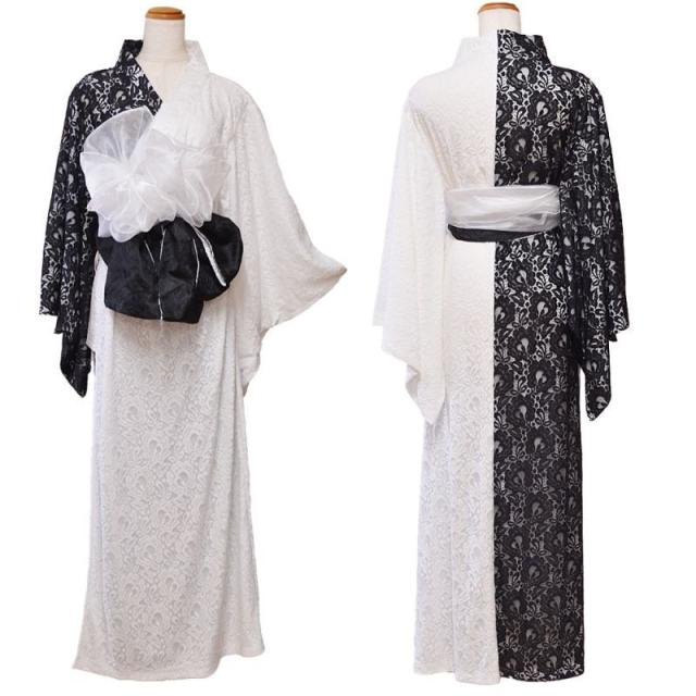 LoveRich ラブリッチ バイカラー 総レース ロング ふんわり帯