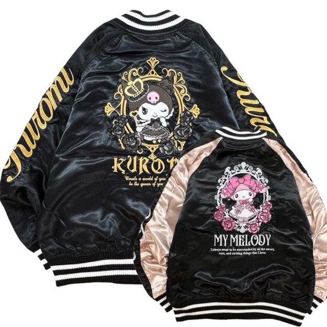 クロミ マイメロディ リバーシブル スカジャン 秋冬 ジャケット アウター キャラクター mm1853-35