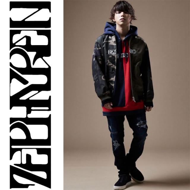 Zephyren ゼファレン CLASHED SKINNY INDIGO/DENIM