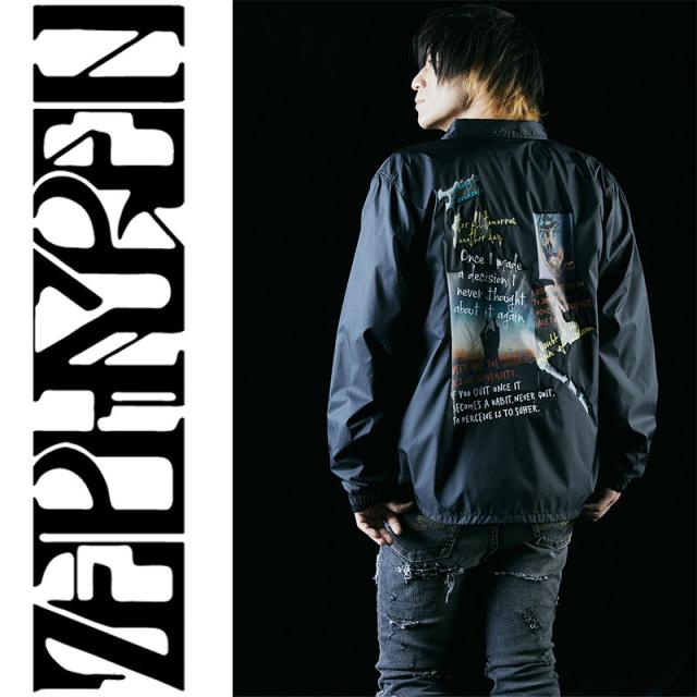Zephyren ゼファレン COACH JACKET - FEAR NO ONE - BLACK