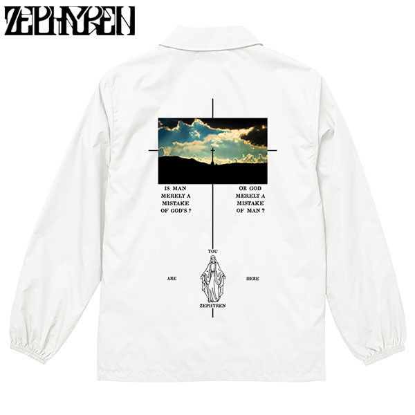 Zephyren ゼファレン COACH JACKET WHITE / twilight