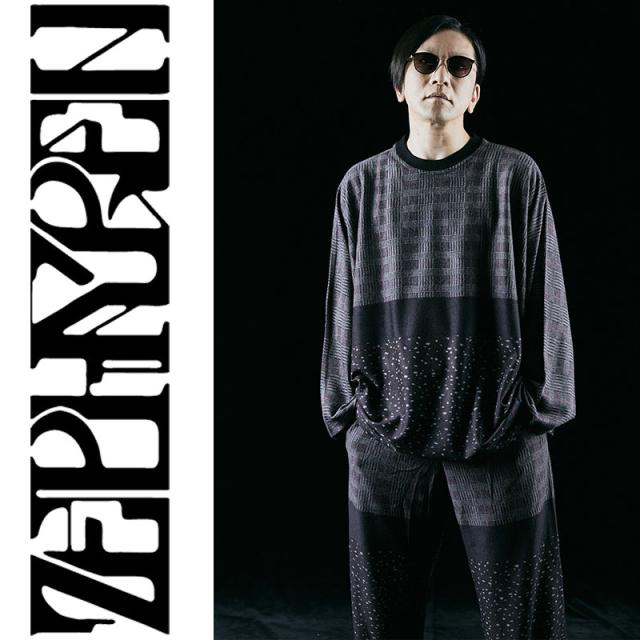 Zephyren ゼファレン DOLMAN JACQUARD L/S BLACK