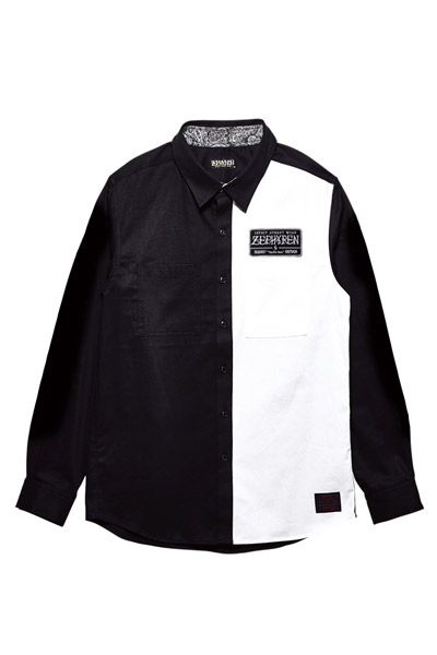 Zephyren ゼファレン EMBLEM SHIRT L/S MIX