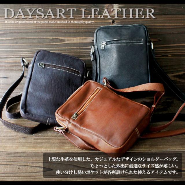 本革 レザーバッグ カーフスキン ミニバッグ ショルダーバッグ 前面
