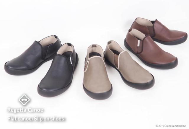 送料無料 リゲッタ カヌー メンズ シューズ スリッポン サイドゴア 靴