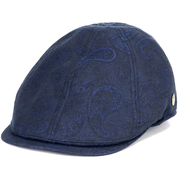 ハンチング 春夏  STETSON ペイズリー ジャガード 8方ハンチング 総柄 ステットソン メンズ 帽