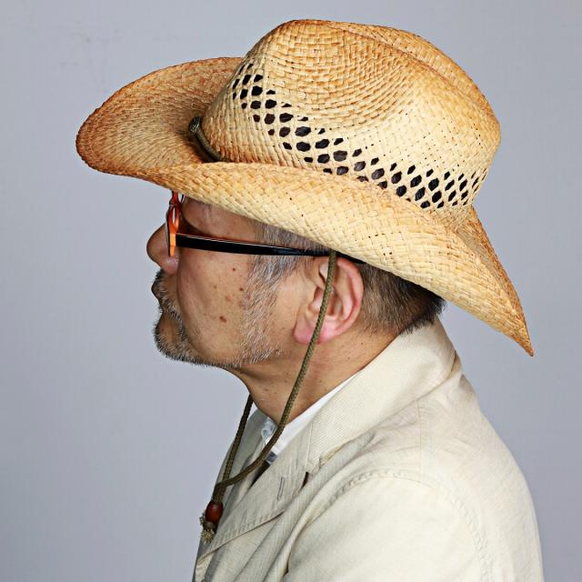 テンガロンハット メンズ 春夏 帽子 日よけ ストローハット レディース