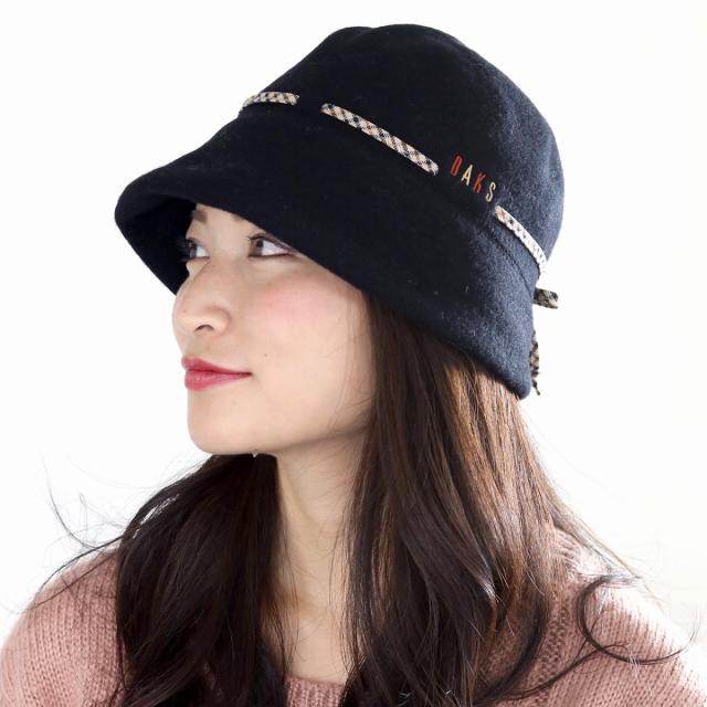秋 ハット レディース ダックス バスク オブザー ハット 日本製 ハウスチェック ウール DAKS 帽