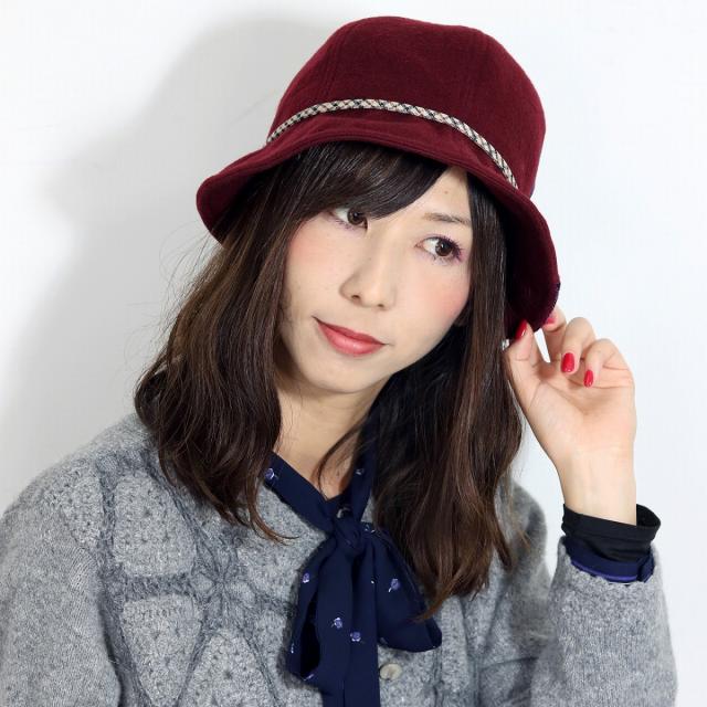 ディース ハット ベロア 秋 冬 暖かい 毛混 ミセス 英国ブランド 帽子 防寒 チューリップハット