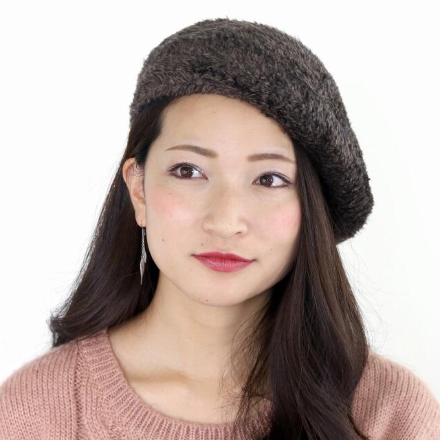 ニット帽 レディース ベレー帽 婦人用 MODELIA ミセス ニット 温かい モデリア ニット 秋冬 婦人