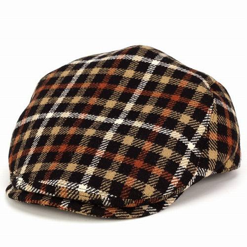 ハンチング DAKS ダックス ウールタータン 秋冬 メンズ 帽子 ブラックハウスチェック