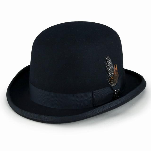 ボーラーハット 帽子 bousi 秋冬 フェルトハット ステイシーアダムス ダービーハット インポートブランド ブラック