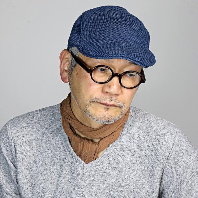 stetson 帽子 ハンチング メンズ 春夏 ステットソン 日本製 フリーサイズ ハンチング帽 無地 シンプル 麻 ニット 涼しい STETSON アイビーキャップ リネン 人気アイテム 紳士 カジュアル ブランドロゴプレート 紺 ネイビー