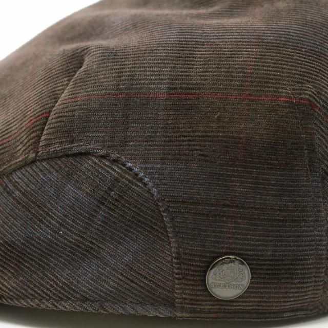 ステットソン 帽子 ハンチング コーデュロイ ダークチェック ドゥカ