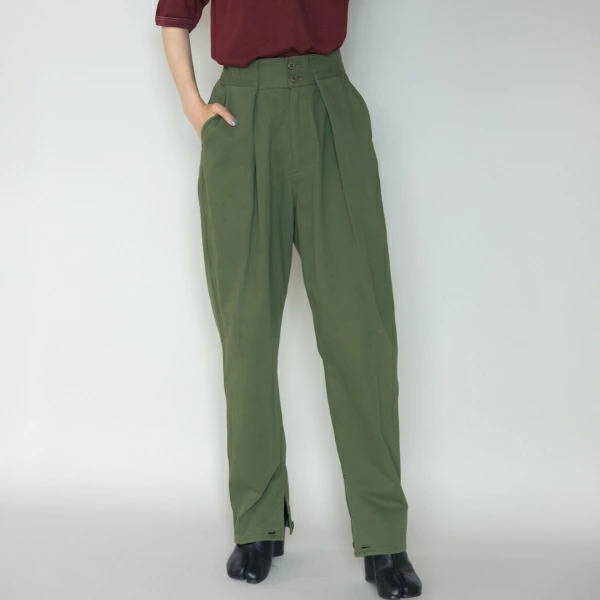 【即納】GLASSY SEA グラッシーシー REMAKE DESIGN MILITARY PANTS リメイクデザインミリタリーパンツ GS23A-004【2023】【AW】【2023秋冬】【2023AW】【入荷】