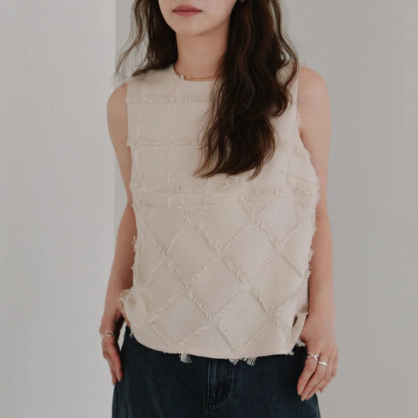 【即納】Hella ヘラ ut jacquard check blouse カットジャカードチェックブラウス h253-17【2025】【AW】【2025夏秋】【2025AW】【入荷】