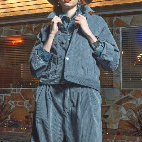 【即納】LE MELANGE ル メランジュ ルメランジェ コーデュロイJK ジャケット アウター 8443801【2024】【AW】【2024秋冬】【2024AW】【入荷】