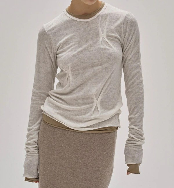 【即納】TODAYFUL トゥデイフル LIFEs ライフズ　Tuck Layered Long T-shirts タックレイヤードロングTシャツ 12520615 吉田怜香【2025】【AW】【2025夏秋】【2025AW】【入荷】