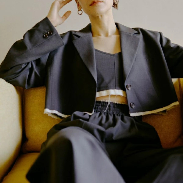 【即納】Ungrid アングリッド カットオフデザインショートジャケット 112440150001【2024】【AW】【2024秋冬】【2024AW】【入荷】