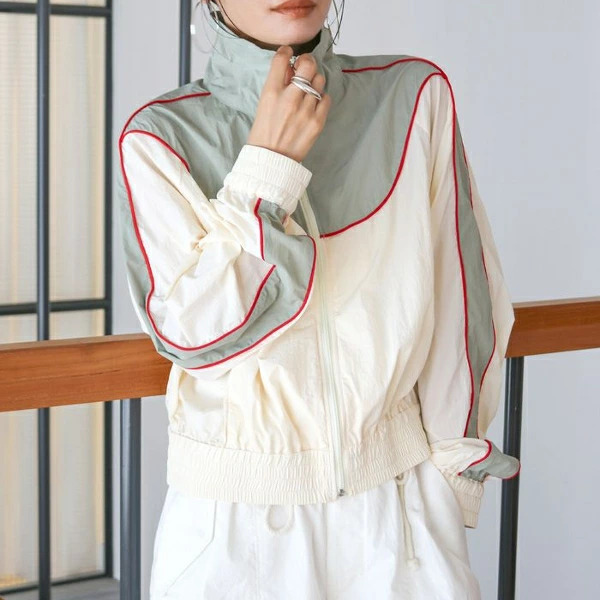 【即納】Ungrid アングリッド カラーブロッキングナイロンブルゾン 112410224301【2024】【SS】【2024春夏】【2024SS】【入荷】