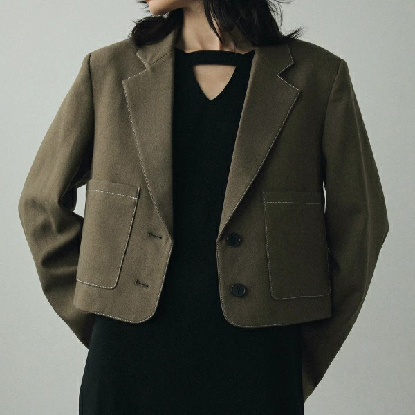 【即納】anuke アンヌーク anuke　Heather Short Jacket ヘザーショートジャケット 62420101 船曳ひろみ【2024】【AW】【2024秋冬】【2024AW】【入荷】