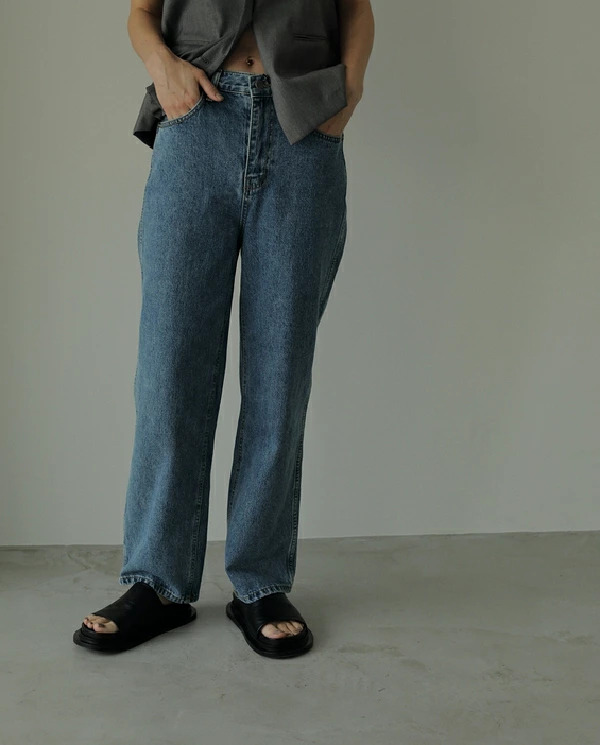 【即納】?nuke アンヌーク anuke　Highwaist Straight Denim ハイウエストストレートデニム 62411401 船曳ひろみ【2024】【SS】【2024春夏】【2024SS】【入荷】
