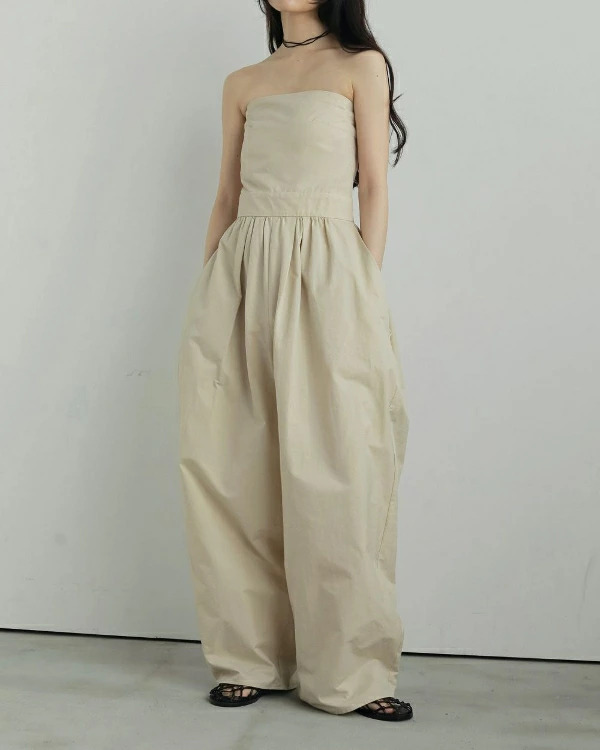 【即納】anuke アンヌーク anuke　Wide Bare Combinaison ワイドベアコンビネゾン 62520316 船曳ひろみ【2025】【AW】【2025夏秋】【2025AW】【入荷】