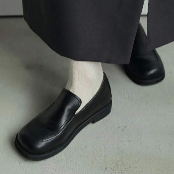 【即納】anuke アンヌーク anuke　Ecoleather Loafers エコレザーローファー シューズ 62521005 船曳ひろみ【2025】【AW】【2025夏秋】【2025AW】【入荷】