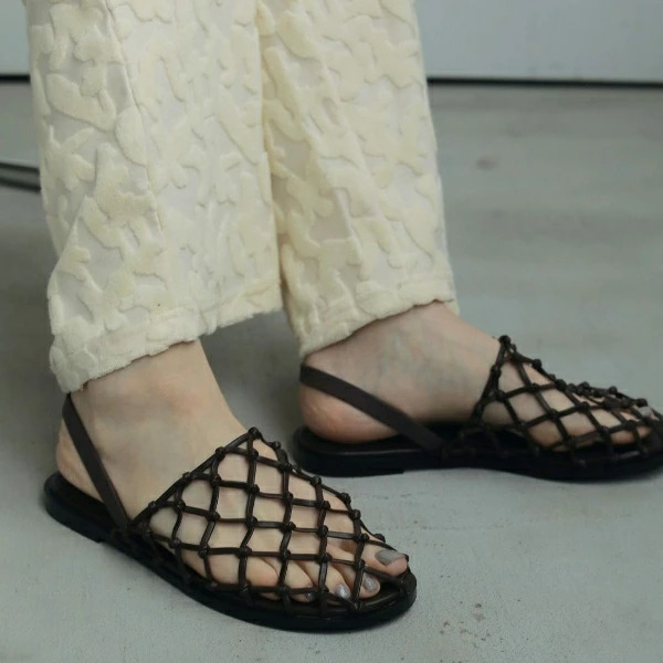 【即納】anuke アンヌーク anuke　Braid Flat Shoes ブレイドフラットシューズ 靴 62521028 船曳ひろみ【2025】【AW】【2025夏秋】【2025AW】【入荷】