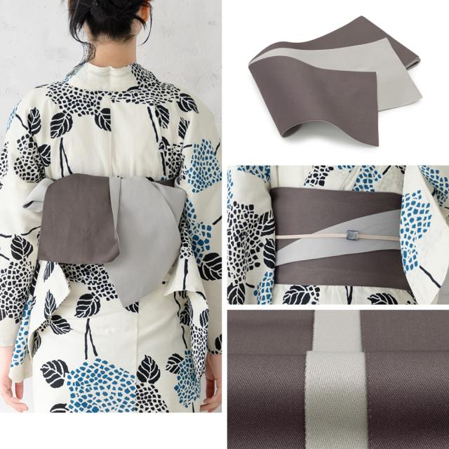 浴衣 セット レディース 浴衣セット 半幅帯 2024新作 大人 3点セット 紫 紫陽花 グレー 花 綿 帯 夏 フリーサイズ 送料無料 浴衣 セット レディース 浴衣セット 半幅帯 2024 大人 3点セット