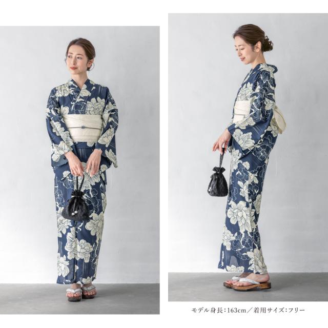 浴衣 セット レディース 浴衣セット 半幅帯 2025 floro 簡単 涼しい