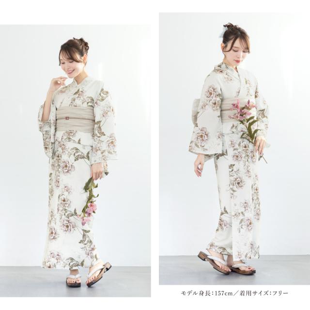 浴衣 セット レディース 浴衣セット 兵児帯 2025 floro 簡単 涼しい
