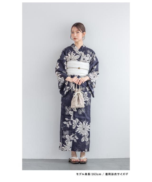浴衣 セット レディース 浴衣セット 兵児帯 2025 3点セット 簡単 涼しい 紺 白 ベージュ 菊 花柄 綿麻 大人 おしゃれ 可愛い 帯 下駄 フリーサイズ 送料無料 浴衣 セット レディース 浴衣セット 兵児帯 2025 3点セット 簡単