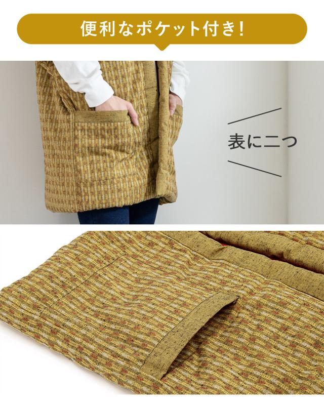 半纏 レディース 袖なし はんてん おしゃれ やっこ 奴 半袖 久留米織