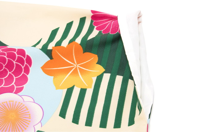 袴用二尺袖着物 ブランド bonheur saisons（ボヌールセゾン） 緑