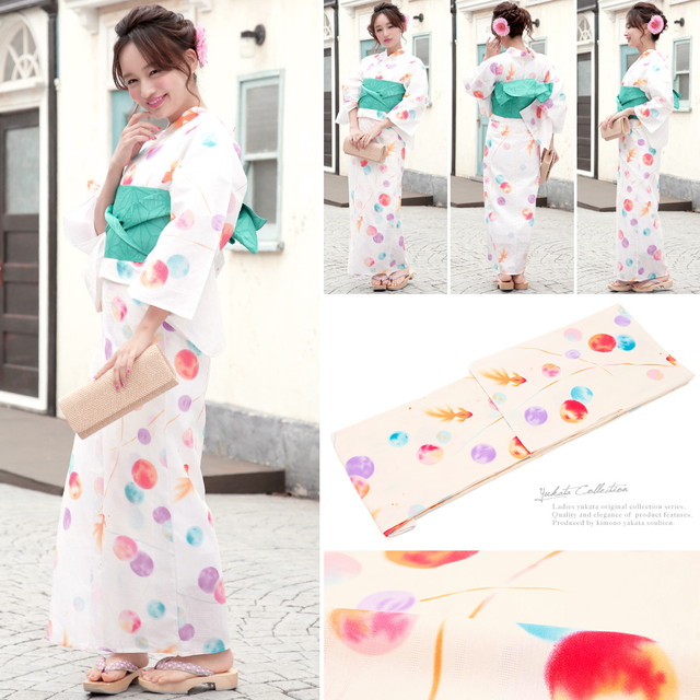 浴衣セット レディース レトロ 作り帯 浴衣セット 大人 3点セット