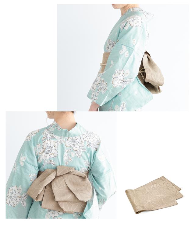 浴衣 セット レディース 浴衣セット 半幅帯 大人 3点セット ブルー