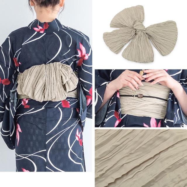 浴衣 セット レディース 浴衣セット 兵児帯 2023 大人 3点セット 濃紺 ダークネイビー 金魚 流水紋 亜麻色 S フリー 送料無料 浴衣 セット レディース 浴衣セット 兵児帯 2023 大人 3点セット 濃紺