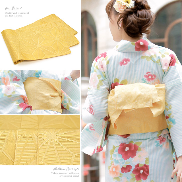 浴衣セット レディース レトロ 浴衣セット 大人 3点セット 水色 ブルー