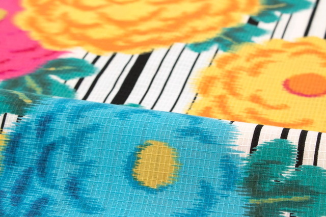 浴衣セット レディース レトロ 浴衣セット 大人 3点セット 青 ブルー