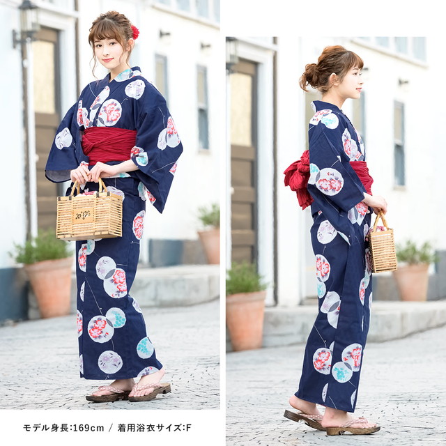 浴衣セット レディース 浴衣セット 兵児帯 大人 2点セット（浴衣/帯
