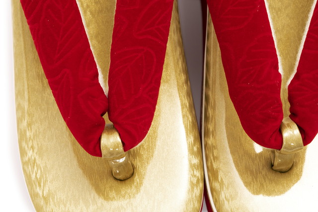 成人式 草履 レディース 厚底 振袖 ヒール 盛装 ゴールド 金色 レッド