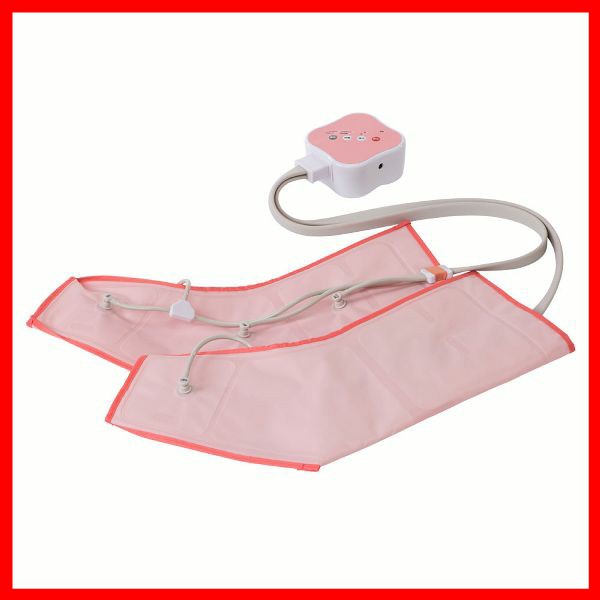 着圧エアフットマッサージャー ピンク CH-1 フットマッサージャー ふくらはぎ 着圧マッサージ 足マッサージャー 加圧 むくみ 冷え性 疲労回復 デスクワーク リラックス 送料無料