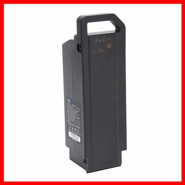 リチウムイオンバッテリー5.8Ah ブラック HB-BAD05 ミムゴ [代引不可]【B】 バッテリー 電動アシスト自転車 電動アシスト自転車バッテリー リチウムイオンバッテリー サイクル サイクル用品 5.8Ah 5.8アンペア 充電 リチウムイオン 送料無料