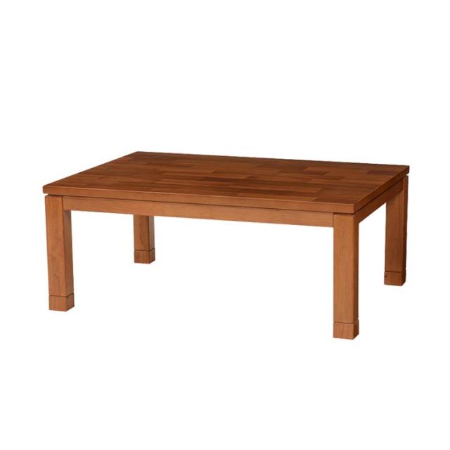リビングコタツ ﾀﾘｽK-105 [代引不可] こたつテーブル アカシア天板 長方形 ブラウン 継脚 高さ調節 ナチュラル モダン ファミリー 省エネ 送料無料