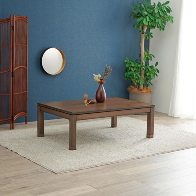 リビングコタツ ｼｪﾙﾀK120L [代引不可] こたつテーブル リビングコタツ 高さ調節 継脚 ローテーブル 長方形 120×80cm 和モダン シンプル センターテーブル 送料無料